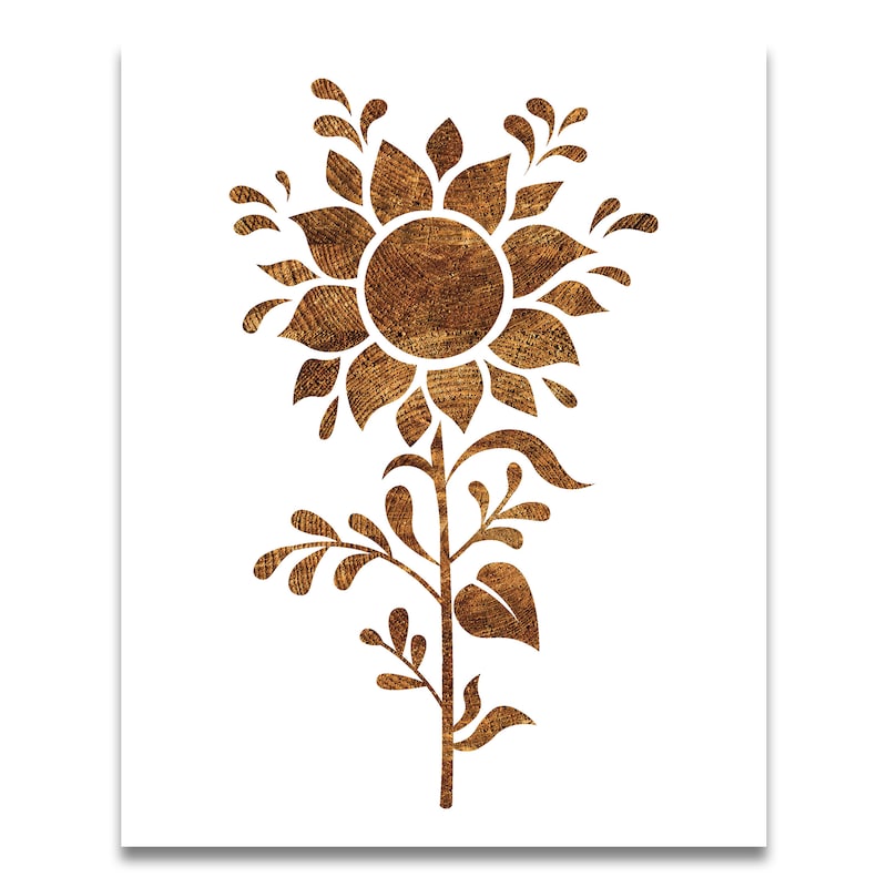 Sunflower Stencil - Etsy