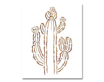 Cactus Stencil - Etsy