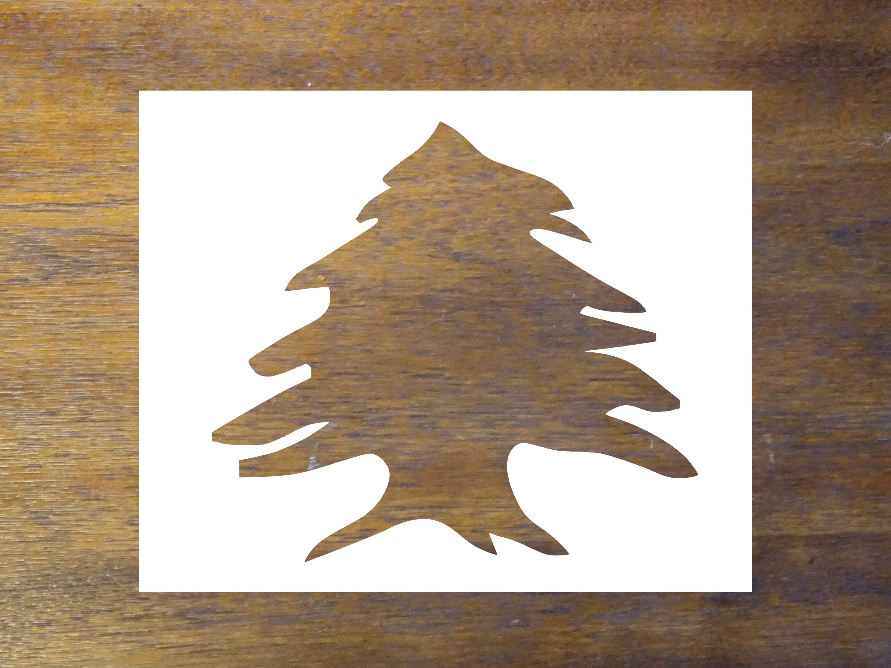 Lebanon Tree Stencil Reusable Color Draw & Paint Stencil | Etsy