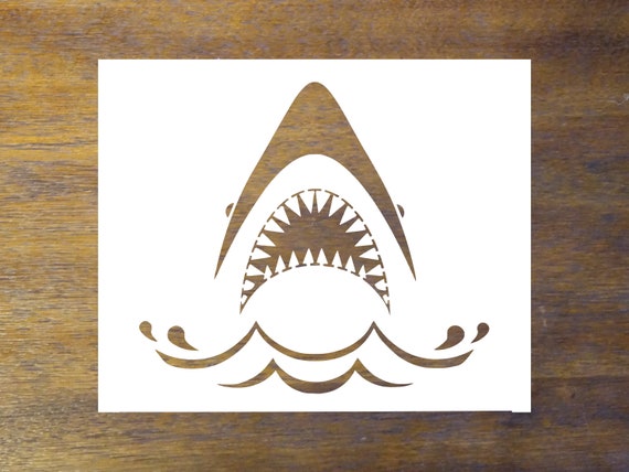 Shark Stencil Reusable Paint Color & Draw Mylar Stencil | Etsy
