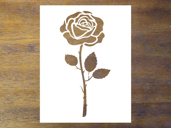 Rose Stencil Reusable Color Draw & Paint Stencil - Etsy