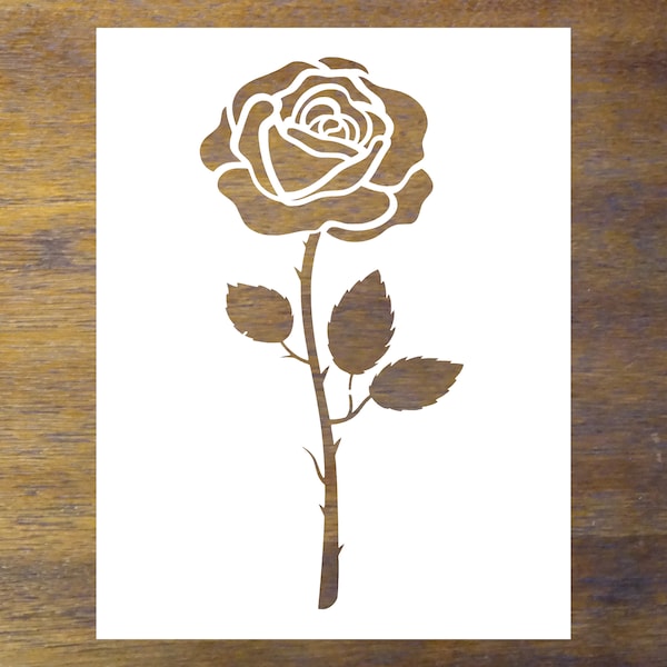Rose Stencil - Etsy