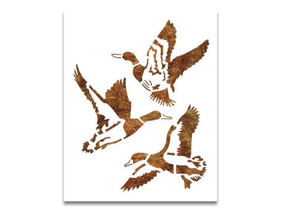 Ducks Stencil Reusable Color Draw & Paint Stencil - Etsy