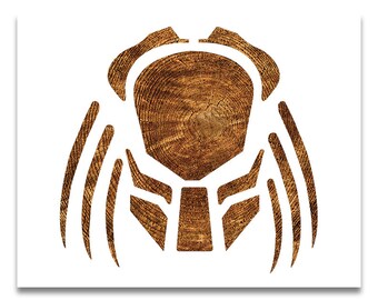 Predator Pumpkin Stencil - Etsy
