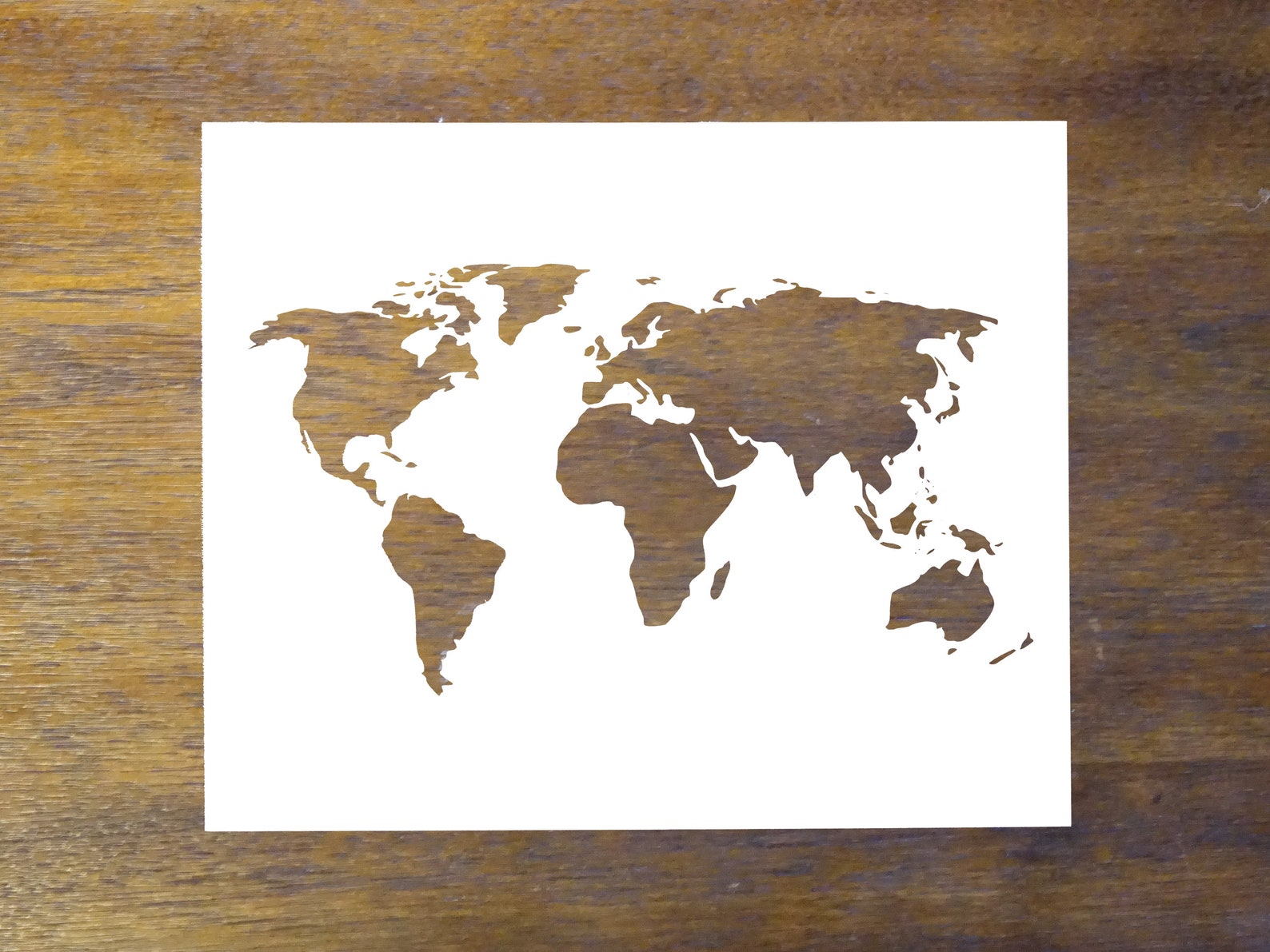 World Map Stencil Reusable Color Draw & Paint Stencil - Etsy