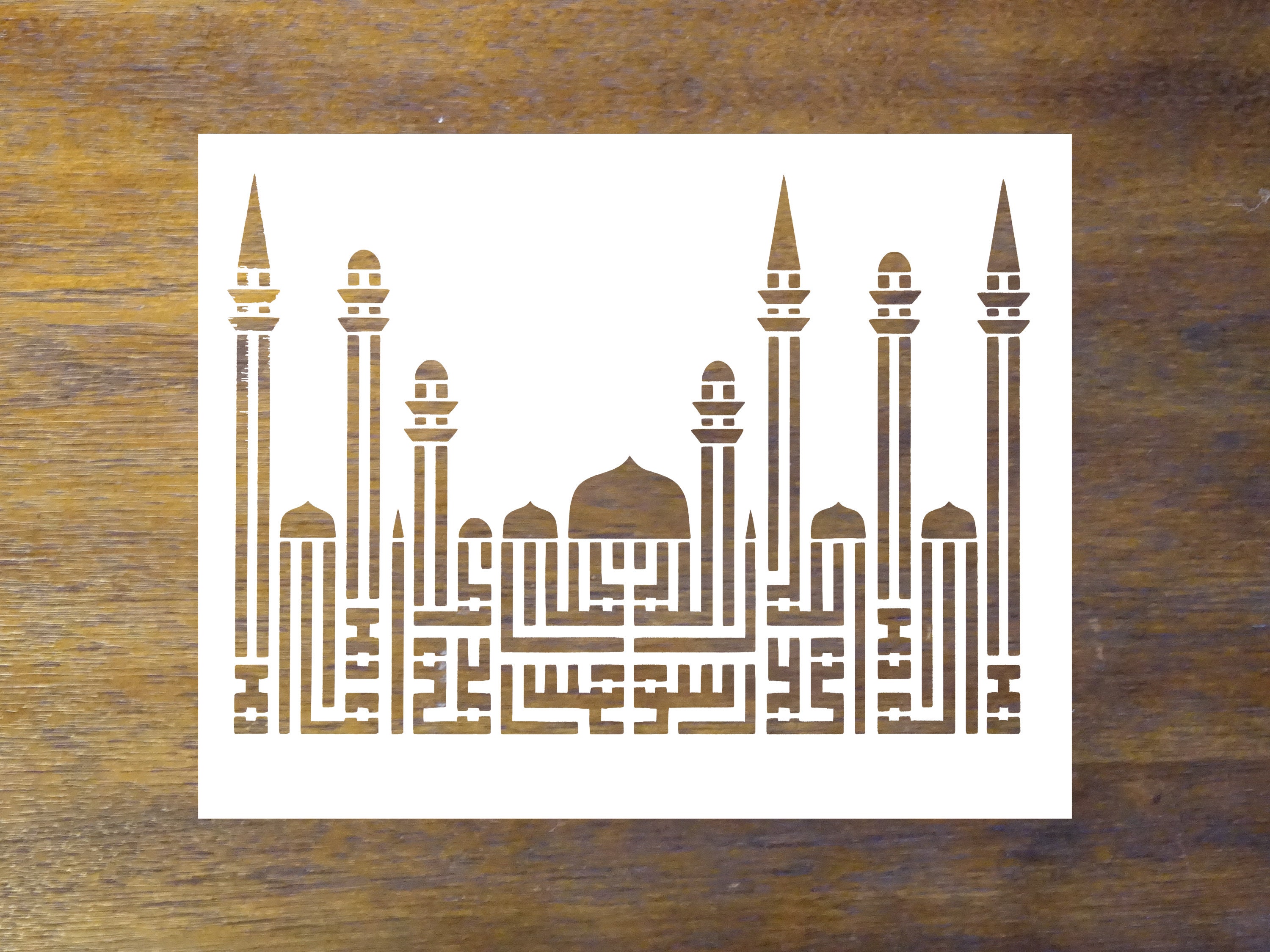 Mosque Stencil - Etsy UK