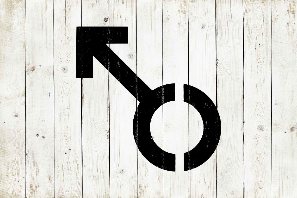 Male Symbol Stencil Reusable Color Draw & Paint Stencil - Etsy