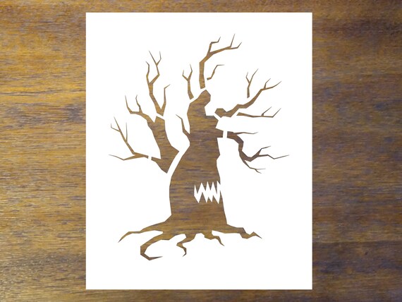 Bare Tree Stencil