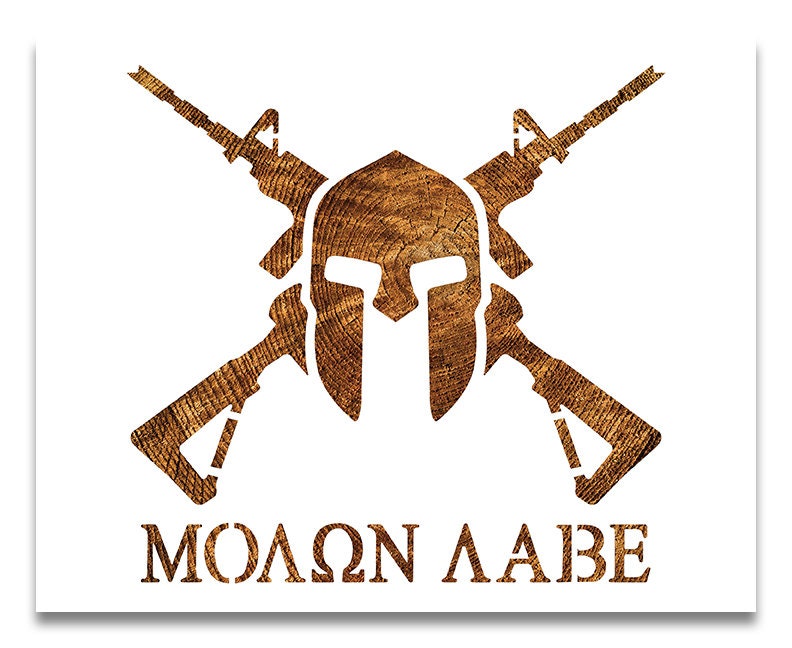 Molon Labe Gun Tattoo