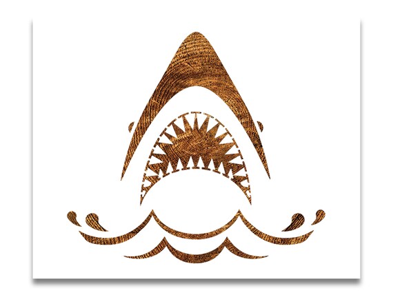 Shark Stencil Reusable Paint Color & Draw Mylar Stencil - Etsy
