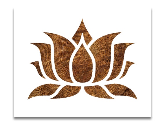 Lotus Stencil Reusable Color Draw Paint Custom Stencil Art | Etsy