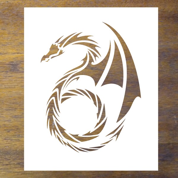 Wood Burning Stencil Dragon - Etsy