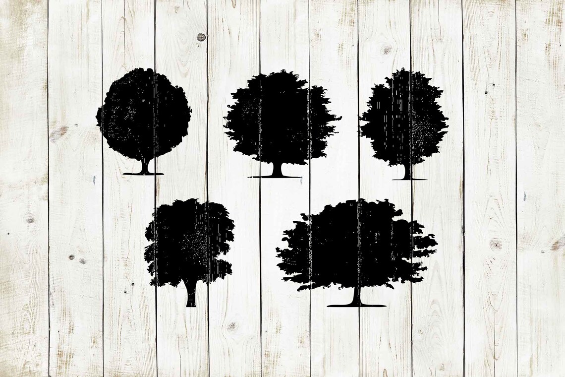 Oak Tree Stencil Walnut Tree Stencil Juniper Tree Stencil - Etsy