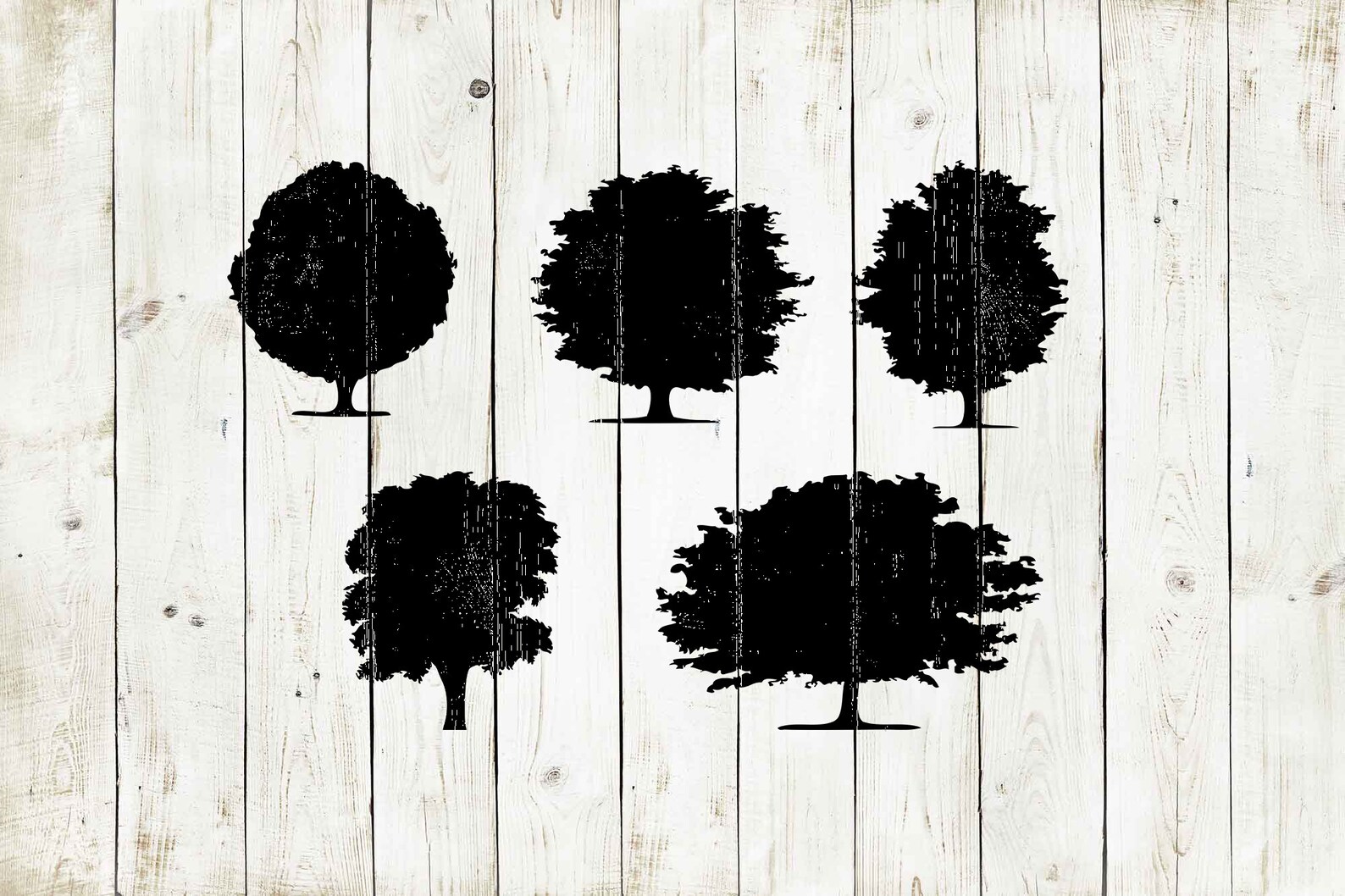 Oak Tree Stencil Walnut Tree Stencil Juniper Tree Stencil - Etsy