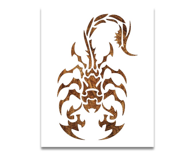 Scorpion Stencil Plastic Scorpion Stencil, Scorpion, Scorpion Stencils ...