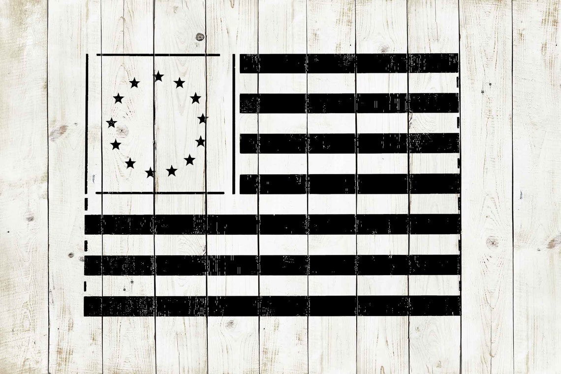 Betsy Ross Flag Stencil Reusable Color Draw & Paint - Etsy