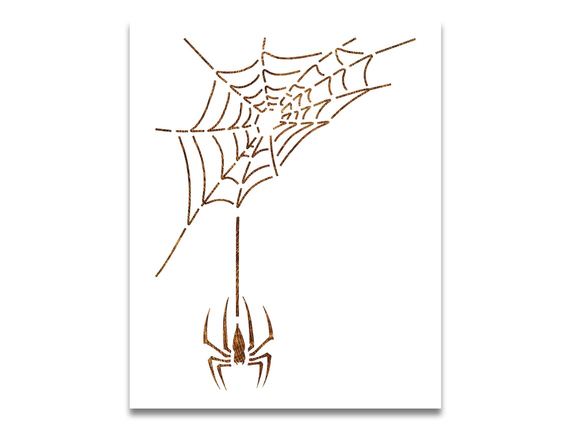 Spider Web Stencil Reusable Color Draw & Paint Stencil - Etsy