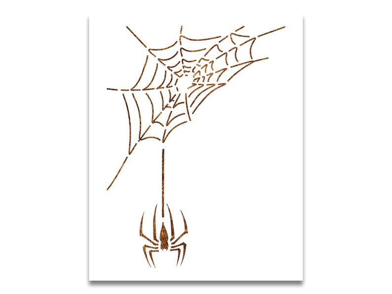 Spider Web Stencil Reusable Color Draw & Paint Stencil - Etsy