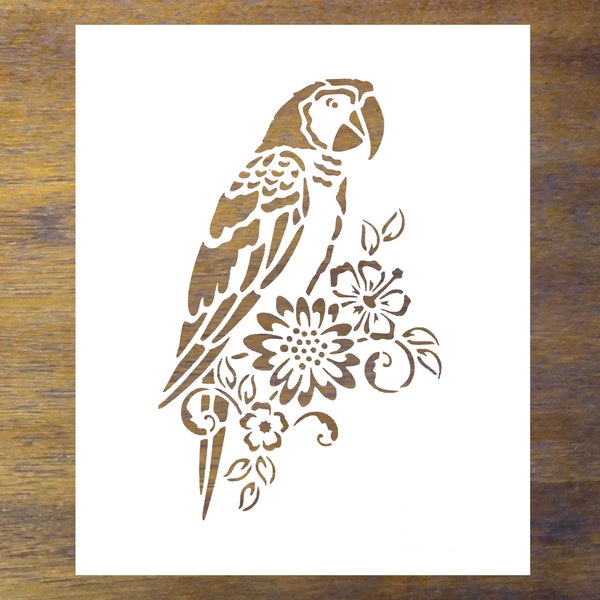 Parrot Stencil - Etsy