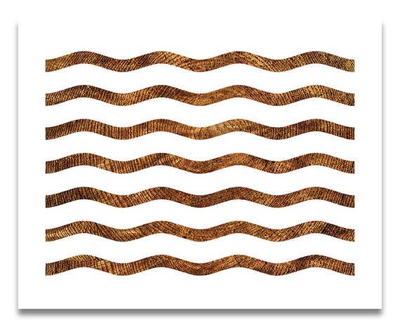 Wavy Line Stencil