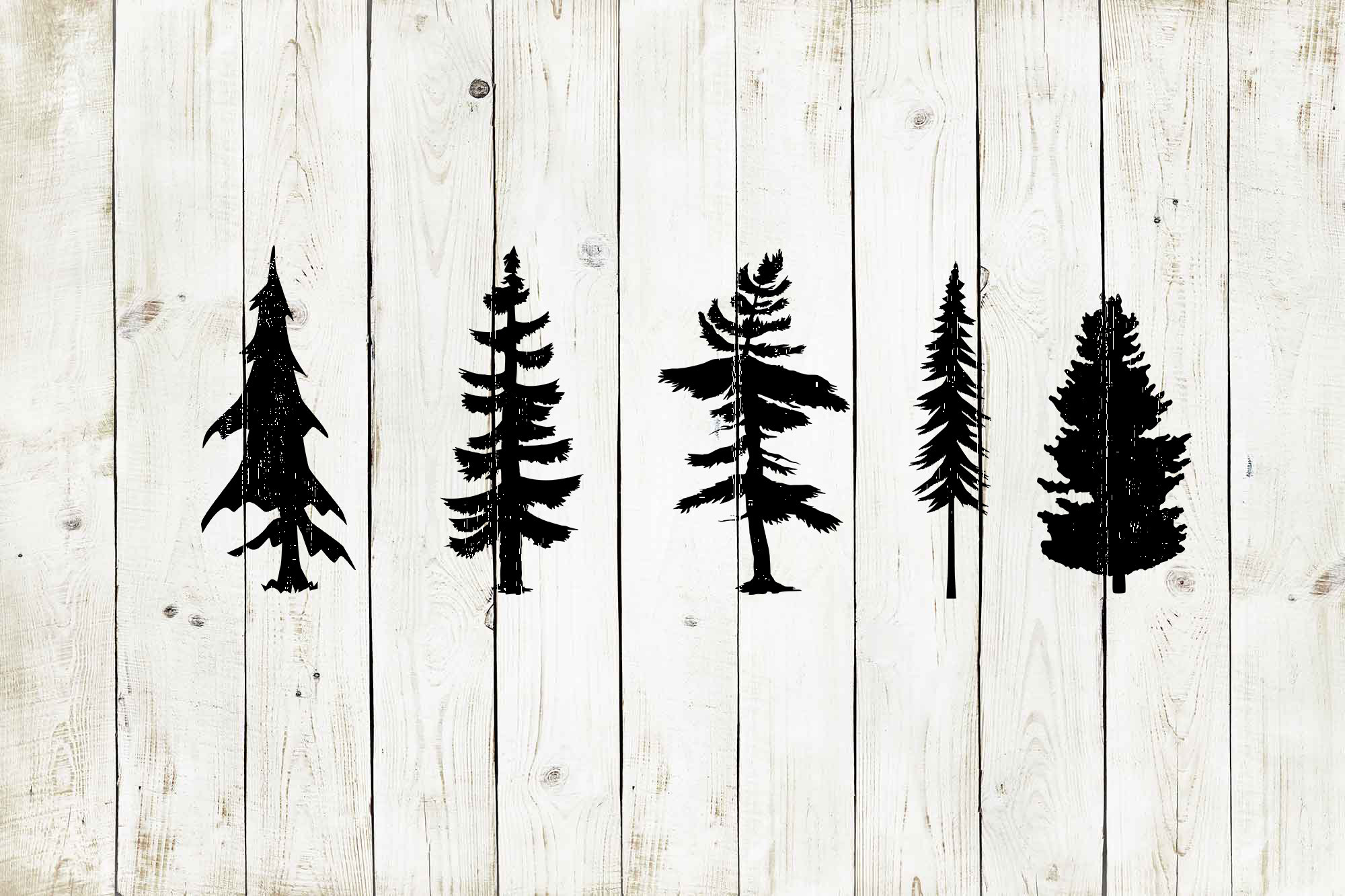 Pine Tree Stencil Reusable Color Draw & Paint Stencil | Etsy