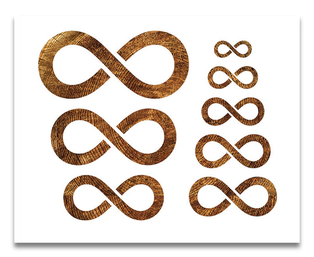 Infinity Symbol Stencil 9 Sizes Reusable Color Draw - Etsy