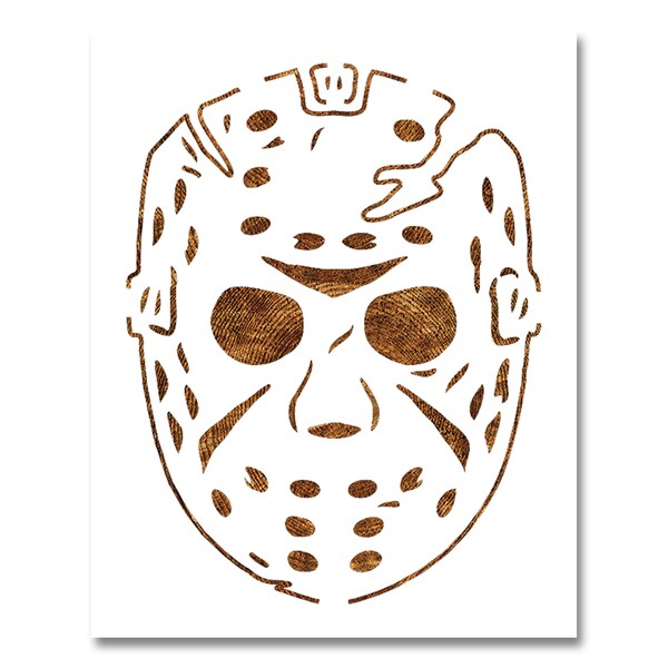 Jason Mask Stencil - Etsy