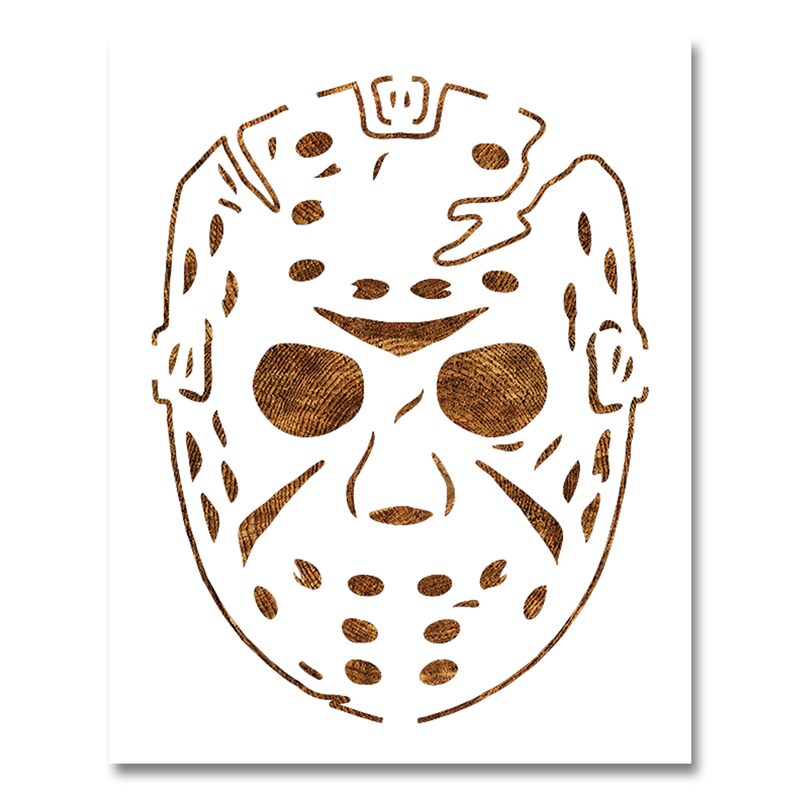 Jason Voorhees Pumpkin Stencil - Etsy