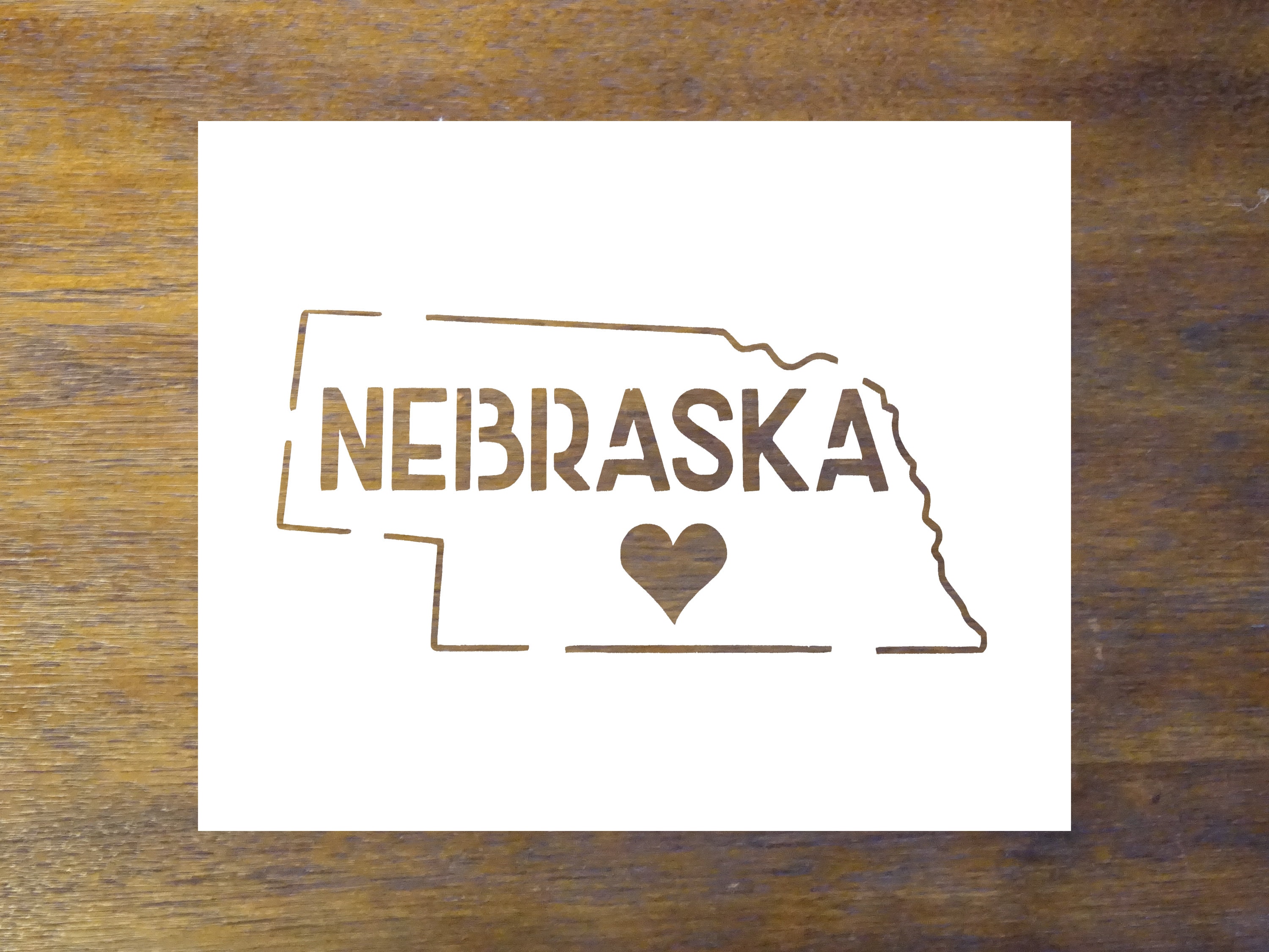 Nebraska Stencil Reusable Color Draw & Paint Stencil | Etsy