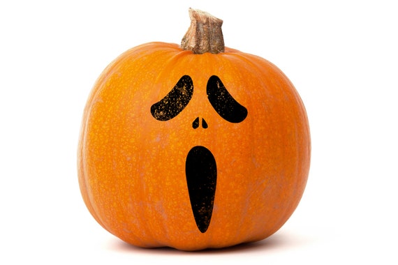 Scream Pumpkin Stencil