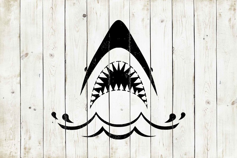 Shark Stencil Reusable Paint Color & Draw Mylar Stencil - Etsy