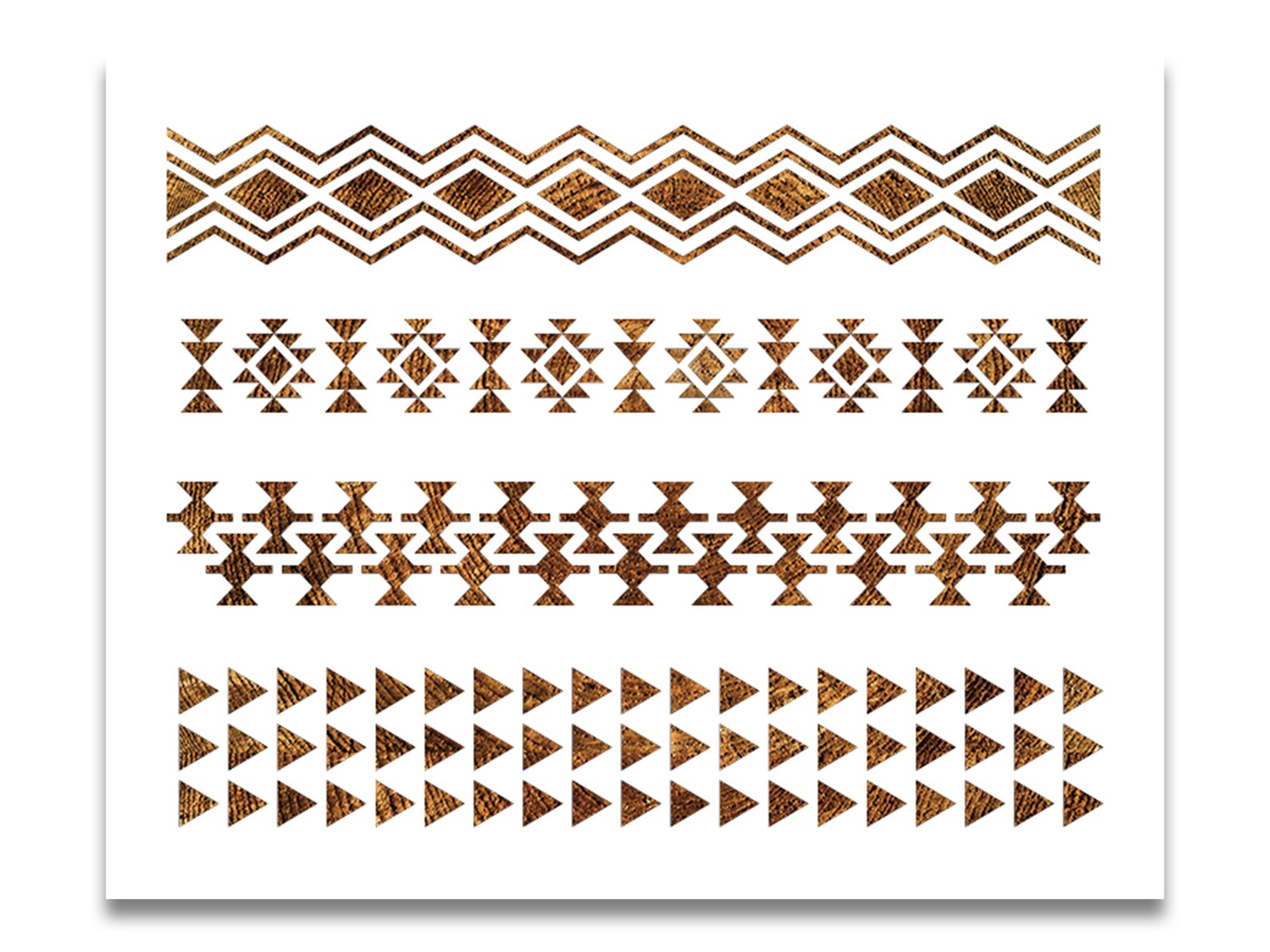 Aztec Pattern Stencil 11x9 Reusable Color - Etsy