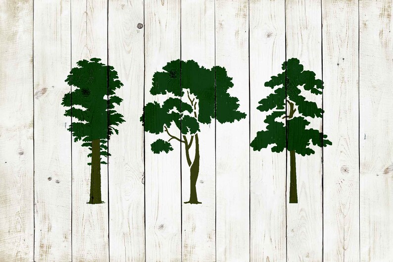 Trees Stencil Reusable Color Draw & Paint Stencil - Etsy