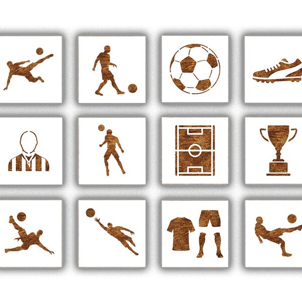 Reusable Soccer Stencil - Etsy