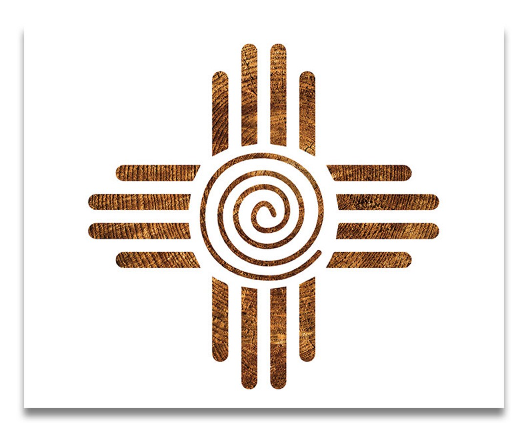 Swirl Sun Stencil Reusable Color, Draw, Paint Cool Custom Wall Stencil ...