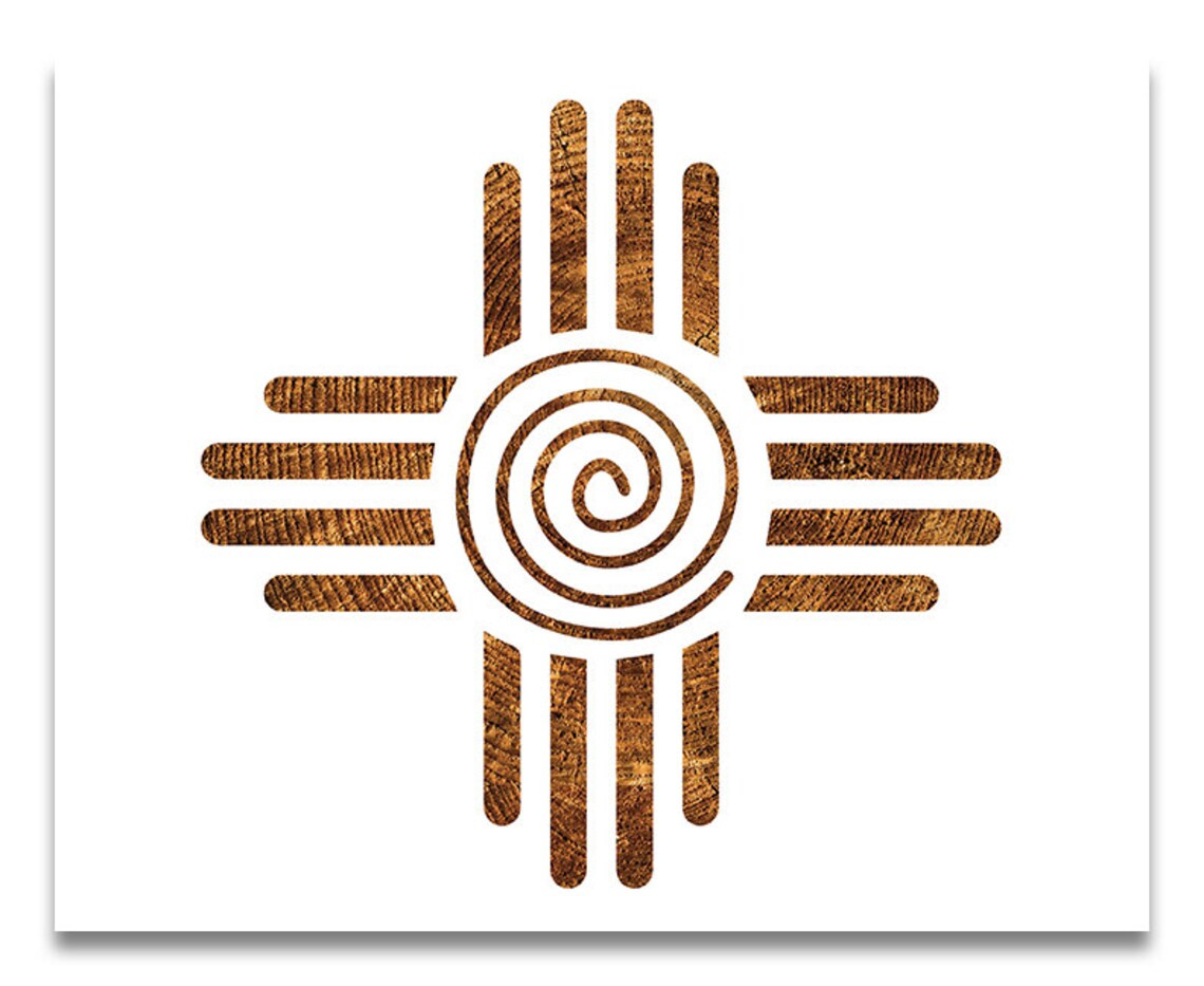 Swirl Sun Stencil Reusable Color Draw Paint Cool Custom - Etsy