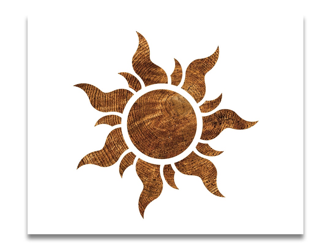 Tangled Sun Stencil Reusable Color, Draw, & Paint Custom Stencil Art - Etsy