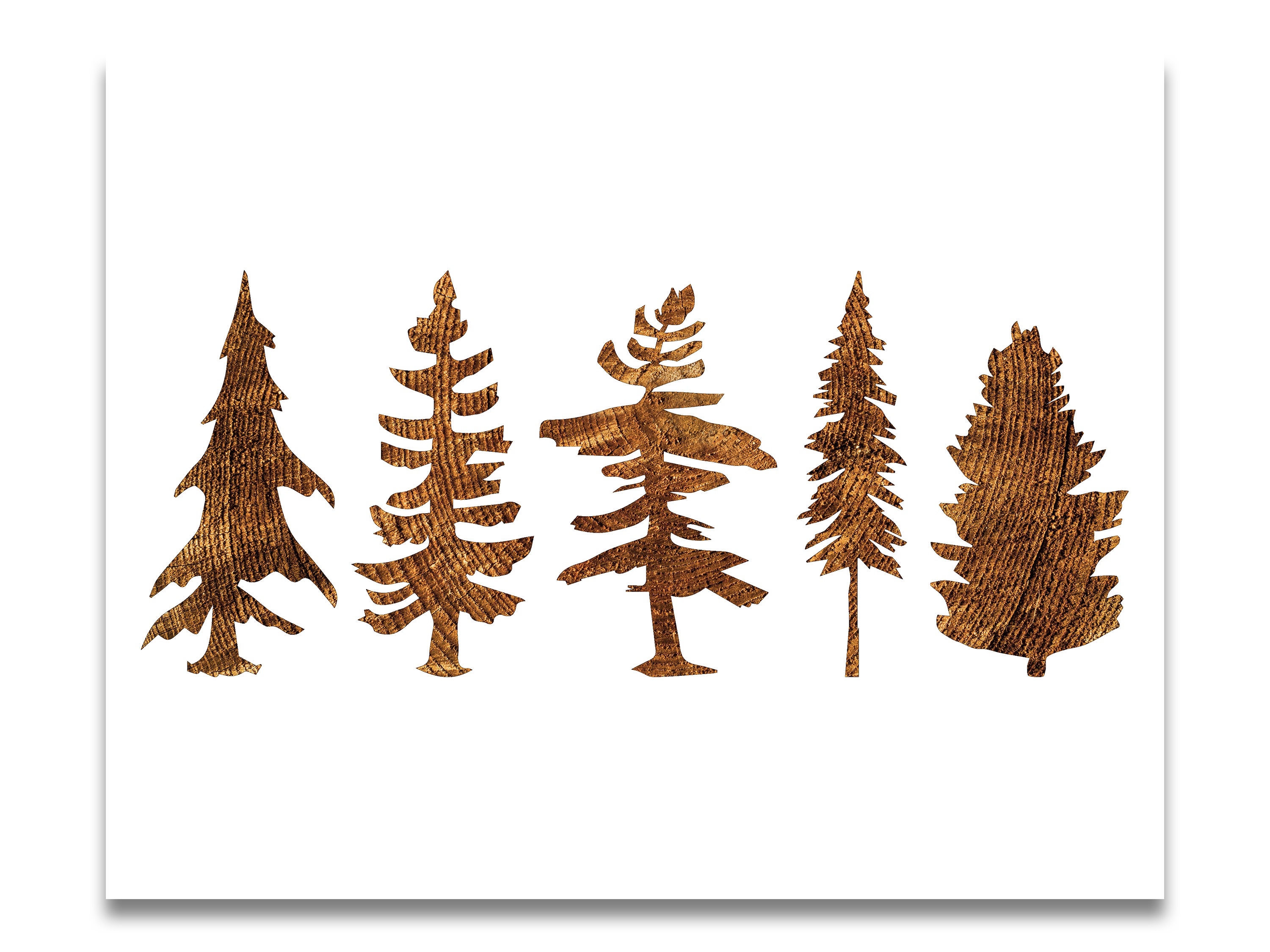 Pine Tree Stencil Reusable Color Draw & Paint Stencil | Etsy