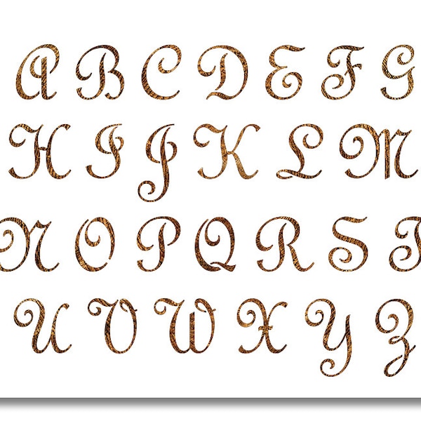 French Script - Etsy