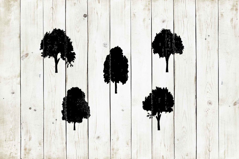 Oak Tree Stencil Maple Tree Stencil Cedar Tree Stencil | Etsy