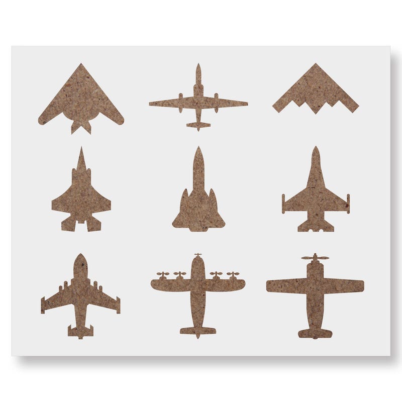 Airplane Stencil - Etsy