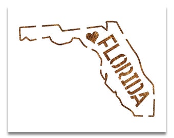 Florida Stencil | Etsy