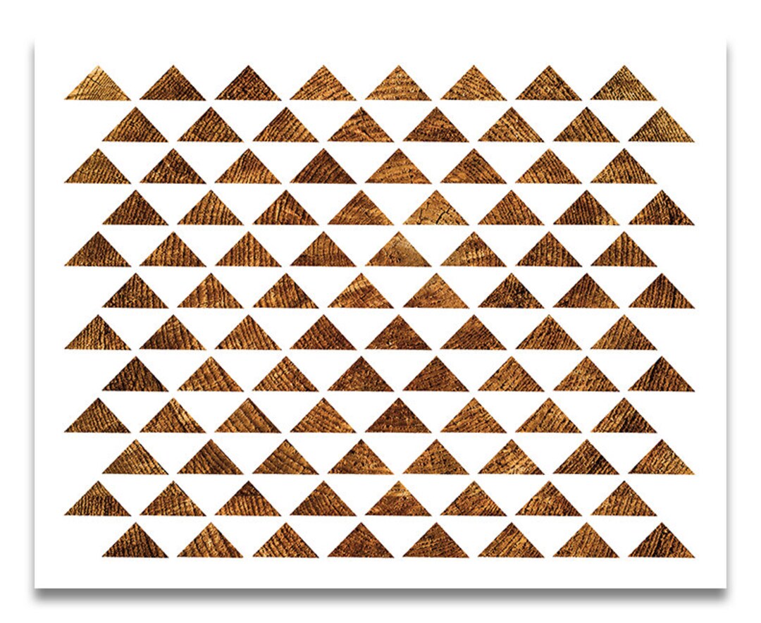 1 Triangle Patten Stencil Reusable Color, Draw, Paint Wall Stencil Art ...