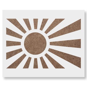 Rising Sun Japan Stencil Reusable Color, Draw, & Paint Stencil - Etsy