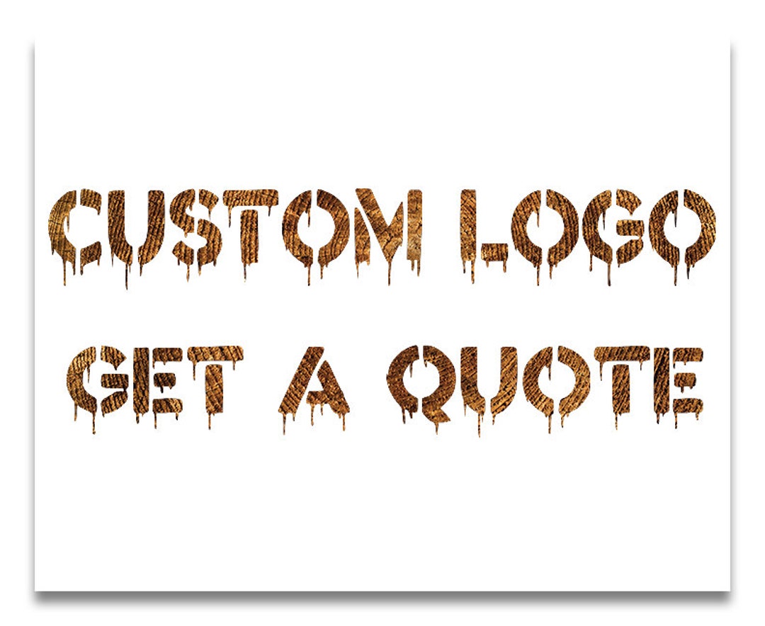 Custom Logo Stencil Reusable Color Draw Paint Custom Wall - Etsy