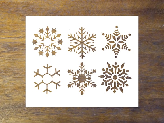 Snowflake Stencil 3 to 3.5 Reusable Color | Etsy
