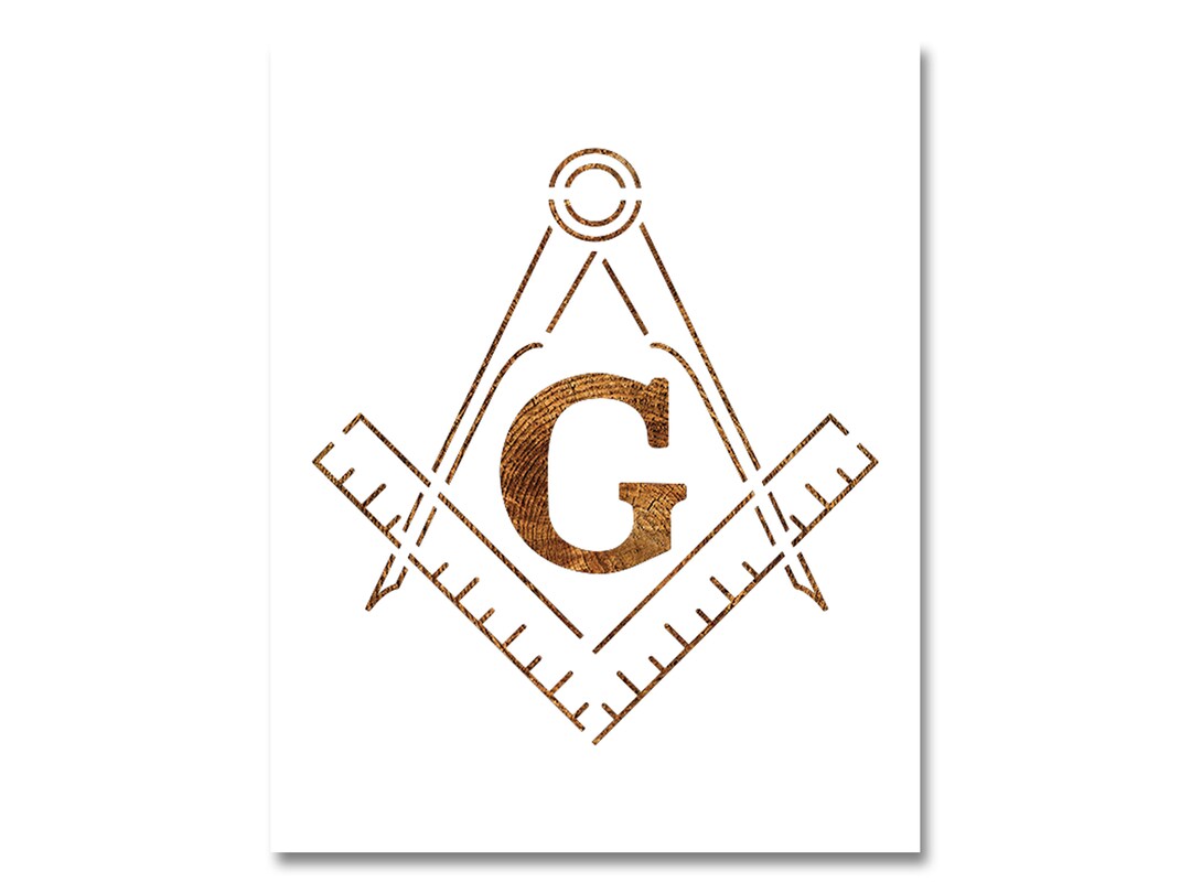 Free Mason Symbol Stencil Reusable Color, Draw, & Paint Stencil - Etsy