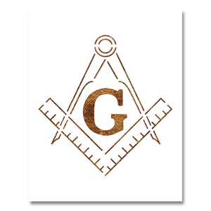 Free Mason Symbol Stencil Reusable Color, Draw, & Paint Stencil - Etsy