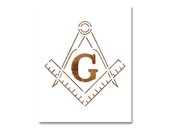 Free Mason Symbol Stencil Reusable Color Draw & Paint | Etsy