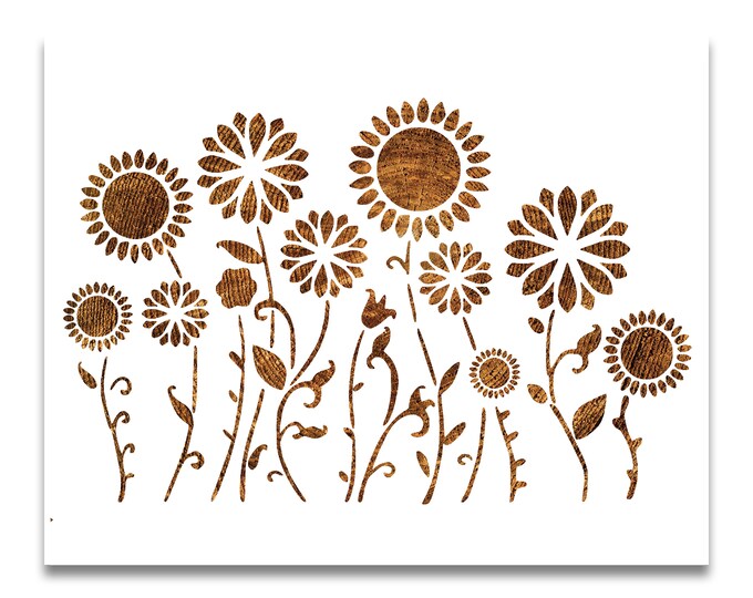 Rose Stencil Reusable Color, Draw, Paint Custom Stencil Art - Etsy